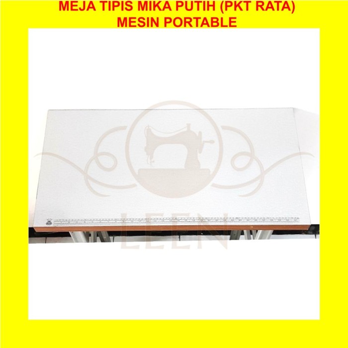 Jual Meja Tipis MIKA PUTIH PKT Rata Mesin Jahit Portable Meteran LEEN ...