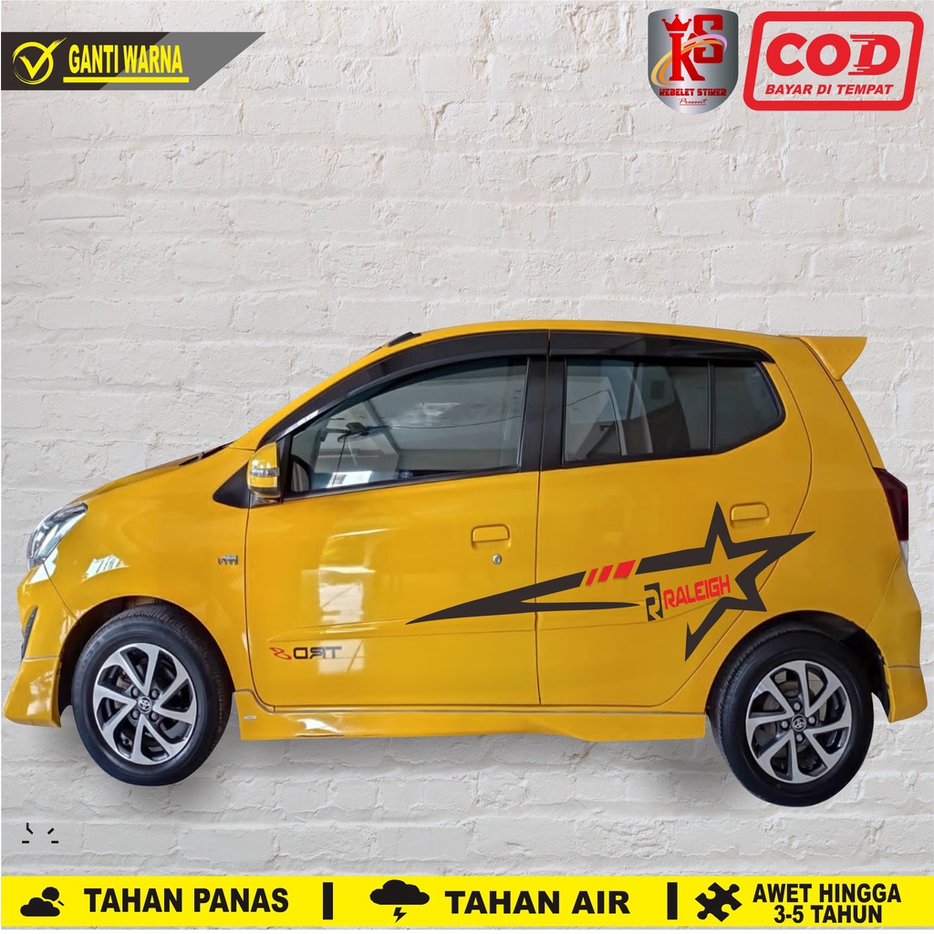 Jual STIKER, STICKER MOBIL, VARIASI MOBIL CUTTING STIKER MOBIL AGYA ...