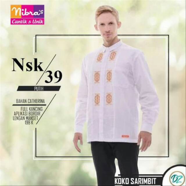 Jual BAJU KOKO NIBRAS TERBARU DEWASA REMAJA//PAKAIAN MUSLIM PRIA - NSK 39 PUTIH CB | Shopee ...