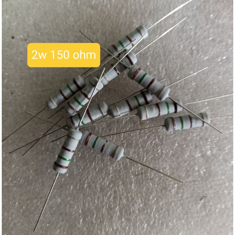 Jual 10BUAH RESISTOR 2WATT 150 OHM 2 WATT 150OHM 2W 150 OHM | Shopee Indonesia