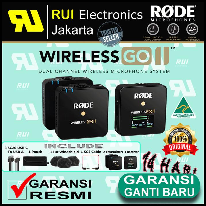 Jual Rode Wireless Go Ii 2 Channel Wireless Microphone System | Shopee Indonesia