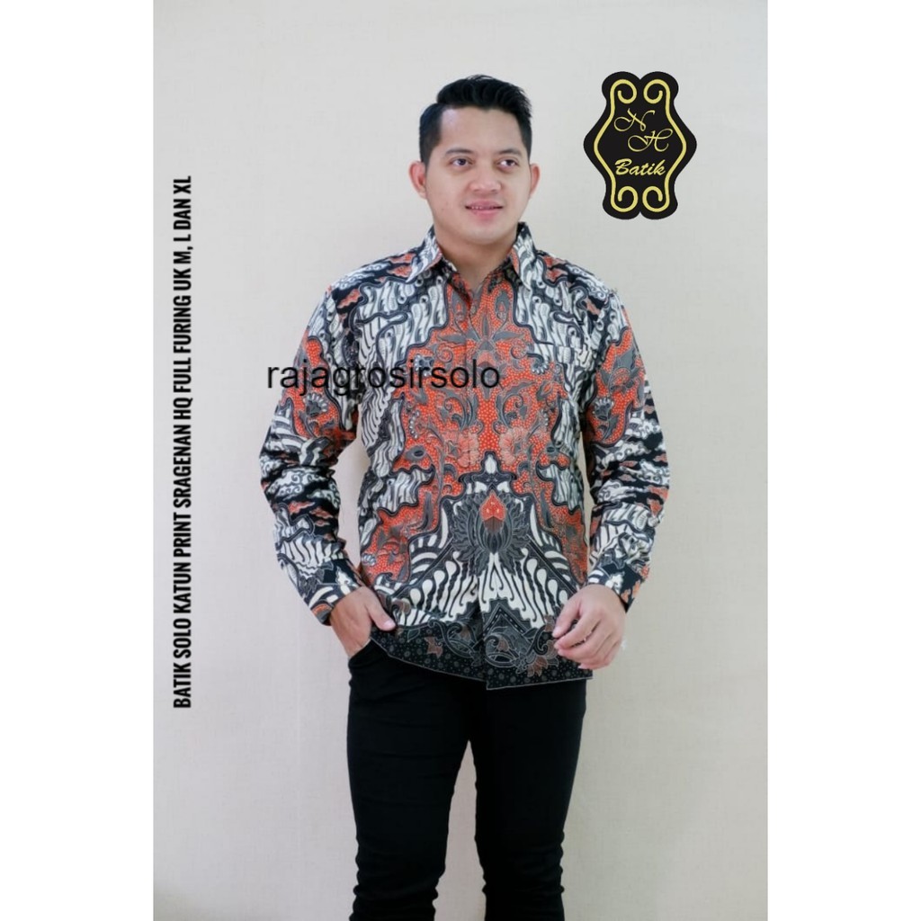 Jual Kemeja Batik Pria Ukuran Jumbo Bog Size Katun Halus Motif Teristimewa S M L XL XXL XXXL ...