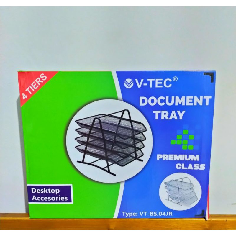 Jual Rak Surat / Document Tray 4 Susun V-Tec | Shopee Indonesia