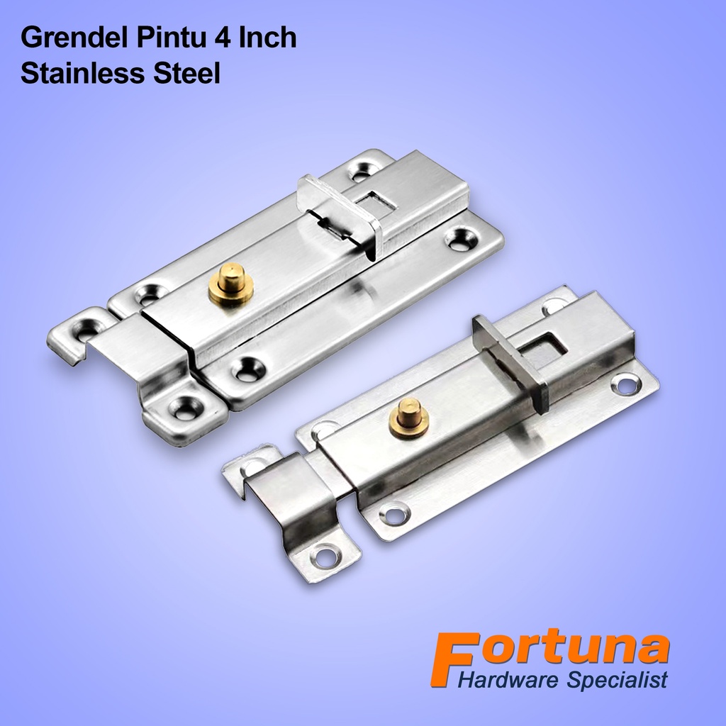 Jual FORTUNA Slot Pintu Pencet Otomatis 4 Inci Stainless / Grendel ...
