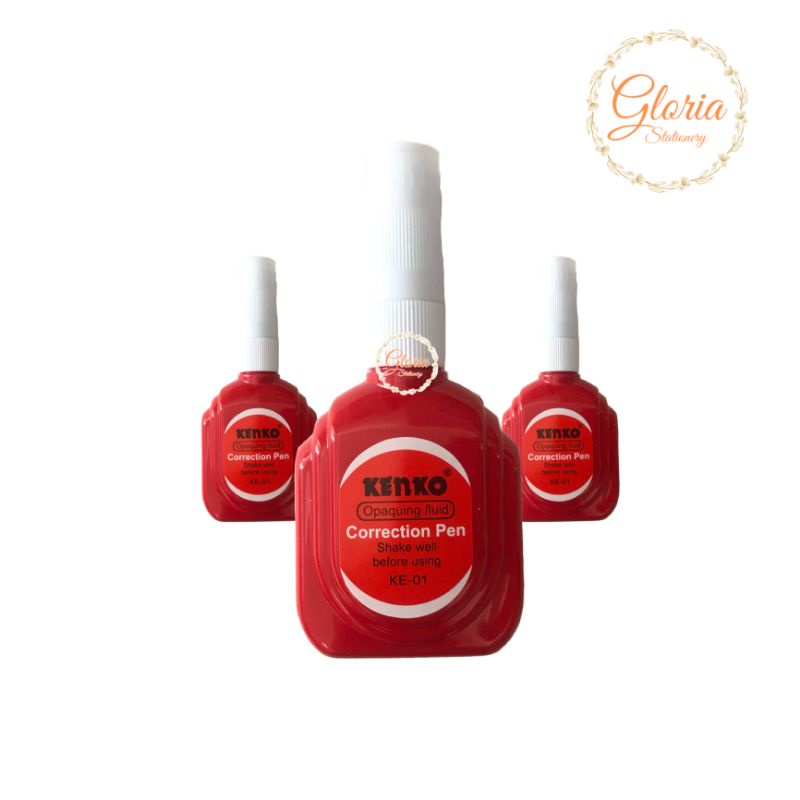 Jual Kenko Tip ex botol merah Ke 01/ Tip Ex cair Botol merah Ke 01 ...