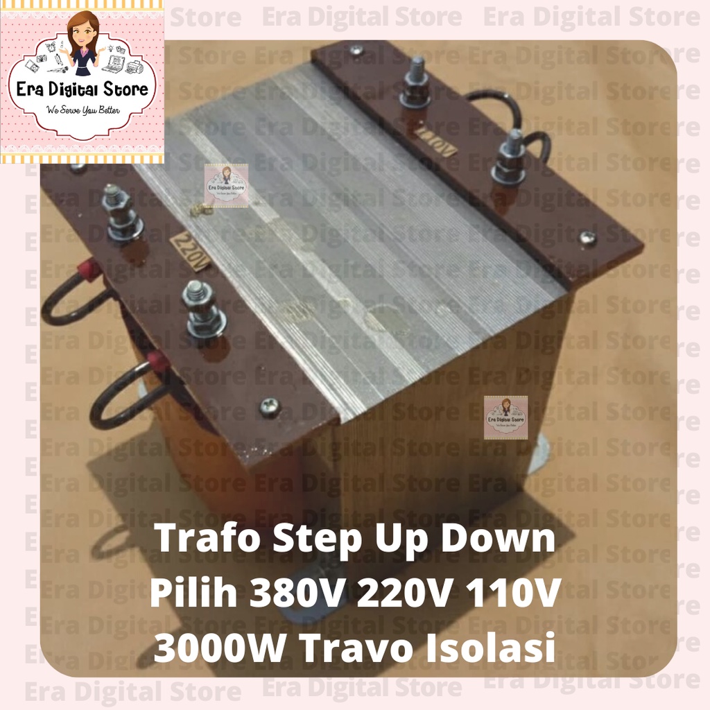 Jual Trafo Step Up Down Pilih 380V 220V 110V 3000W Travo Isolasi | Shopee Indonesia