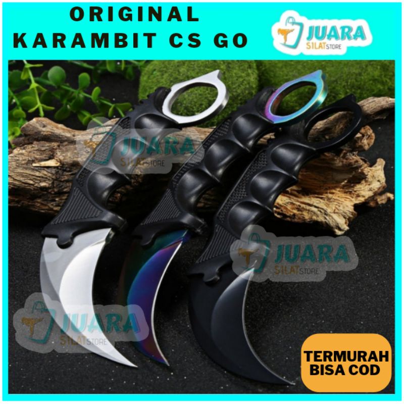 Jual {{ORIGINAL}} karambit import cs go taktikal pisau survival 6 warna | Shopee Indonesia