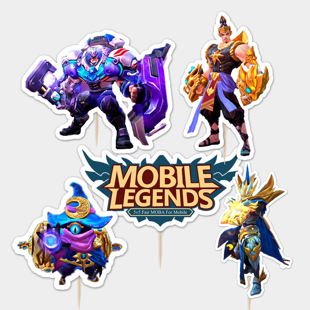 Jual [Topper Kue] Ulang Tahun [Topper Cup Cake] Topper Mobile Legends ...