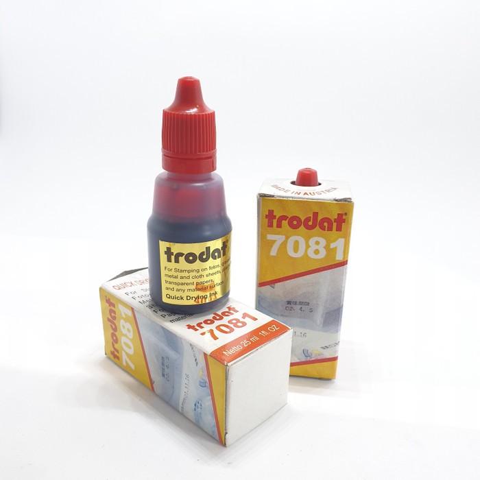 Jual Tinta Plastik Tinta Permanen Merk Trodat 7081 | Shopee Indonesia