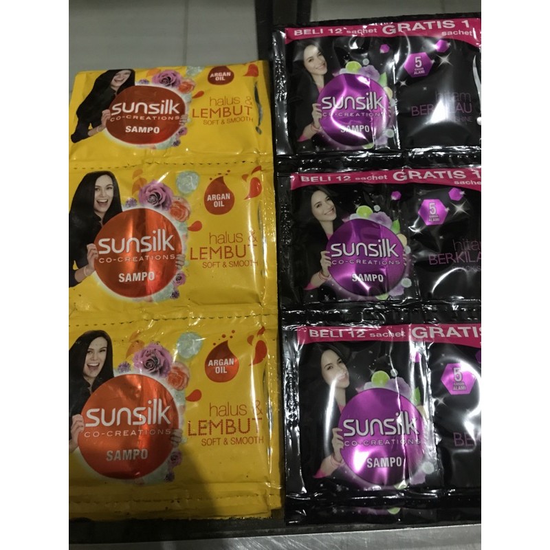 Jual SUNSILK SAMPO SACHET 9 ML (1 RENCENG 12 PCS) | Shopee Indonesia