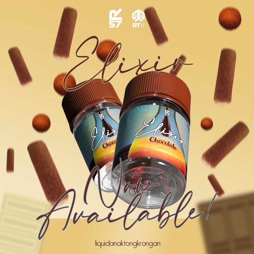Jual ELIXIR CHOCOLATE 3MG 6MG 9MG 60ML PREMIUM LIQUID VAPE BY RTV X R57 ...