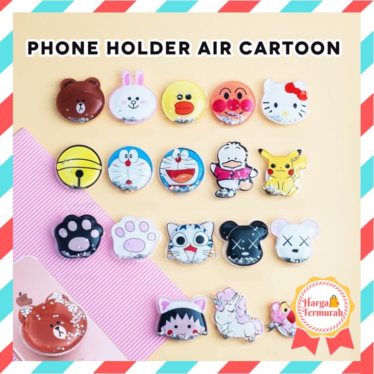 Jual Harga Termurah - 679 Pop Socket Glitter Liquid Karakter Disney ...