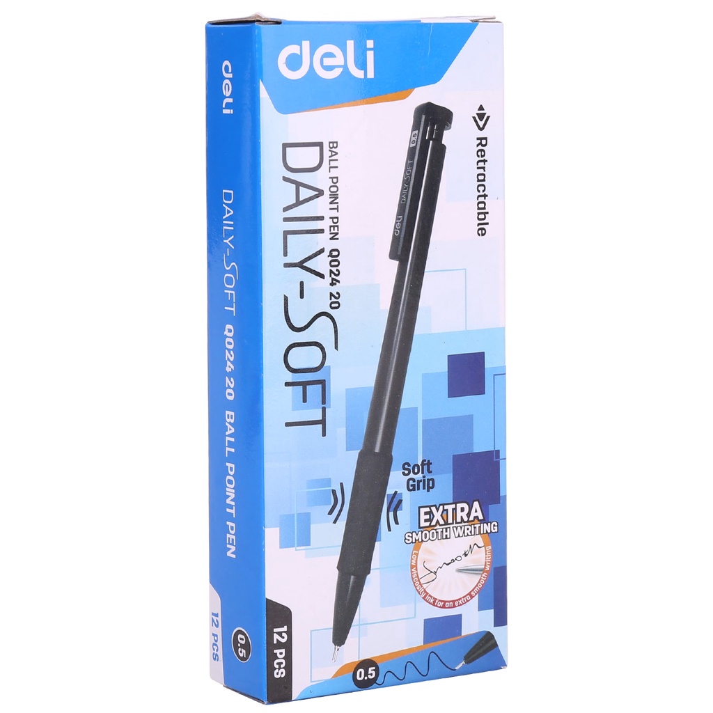Jual Pulpen Deli Daily-Soft 0.5mm ( WQ02420 ) | Shopee Indonesia