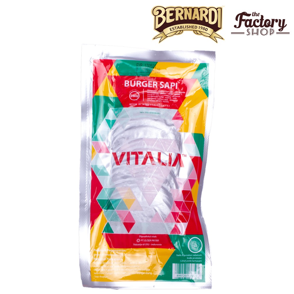 Jual VITALIA BURGER SAPI 280G (9915280102) | Shopee Indonesia