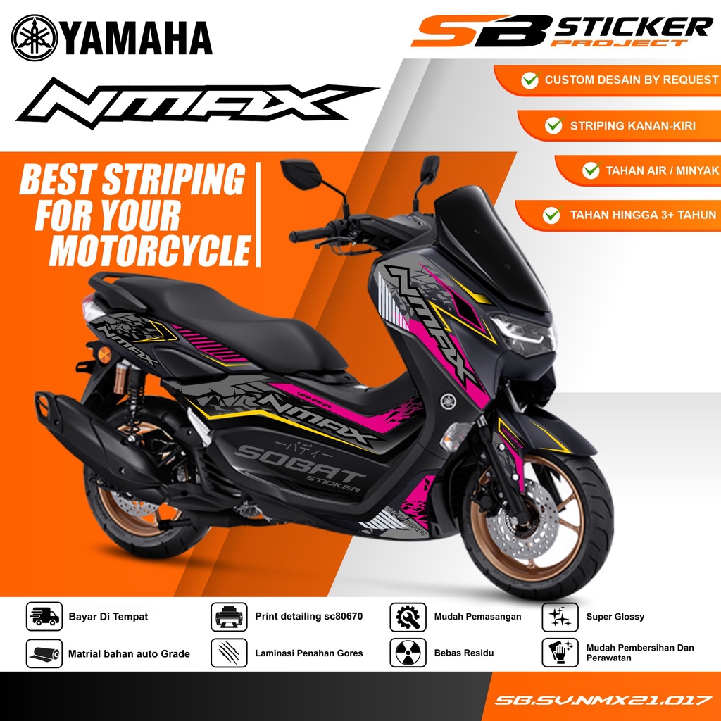 Jual STRIPING NMAX NEW 2021 - STICKER STRIPING HOLOGRAM YAMAHA NMAX NEW ...