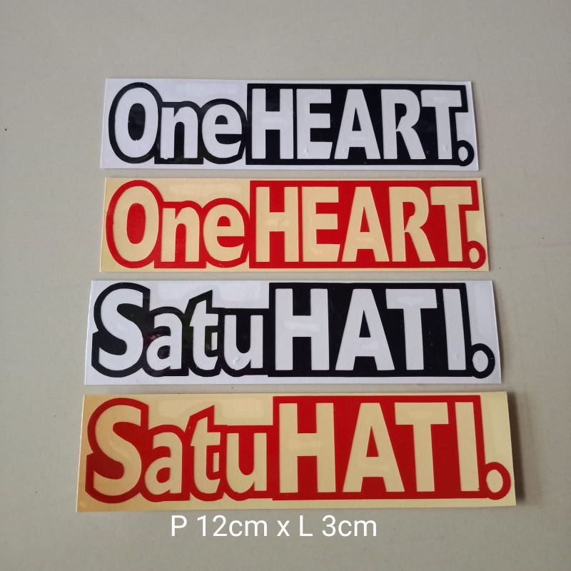 Jual Stiker cutting one heart satu hati berkualitas | Shopee Indonesia