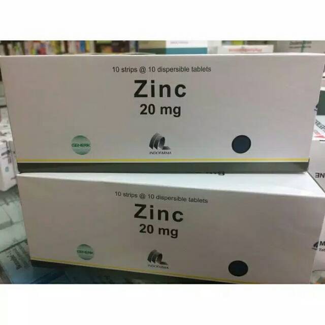 Jual ZINC 20MG Indofarma/KimiaFarma/MeproFarma/Holifarma 1 STRIP ISI 10 ...