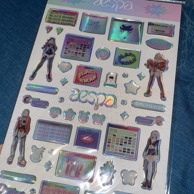 Jual Aespa Epoxy Sticker ONLY | Shopee Indonesia