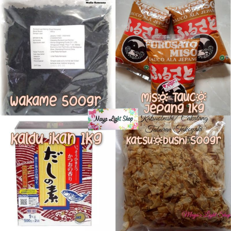 Jual Furusato Miso Hondashi Wakame Katsuobushi kaldu tauco ikan jepang ...