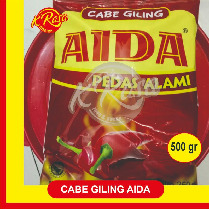 Jual Cabe bubuk AIDA 500 gr / CABE GILING PEDAS ALAMI | Shopee Indonesia