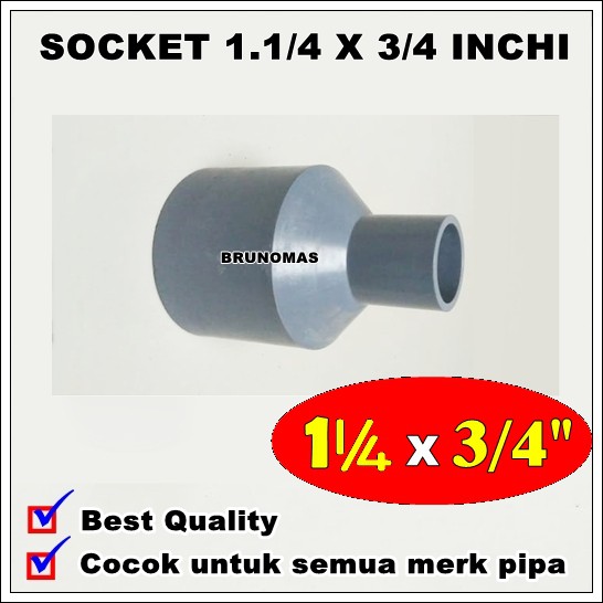 Jual V-Sock (1.1/4)" x 3/4" Inchi - Socket Verloop Opersock sok ...