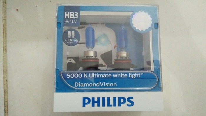 Jual Bohlam Lampu HB3 Ultimate White Light 5000K Diamond Vision 12V ...