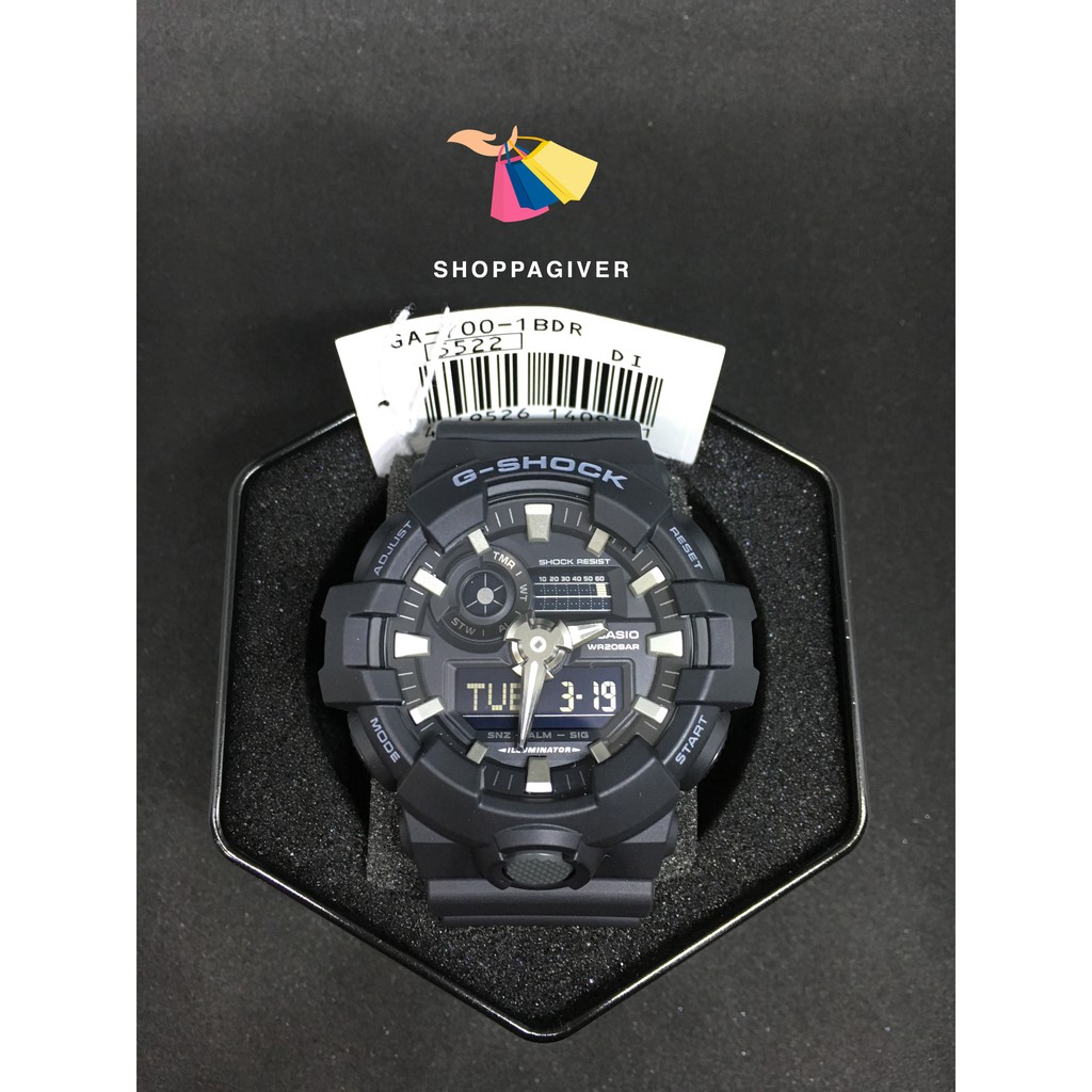 Jual Jam Tangan Pria Original G-shock Casio GA-700 / GA-700-1B / GA-700-1BDR DIGITAL BERGARANSI ...