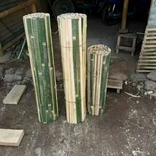 Jual Bilah bambu besar 150x3cm bahan ajir pagar rak tanaman | Shopee ...