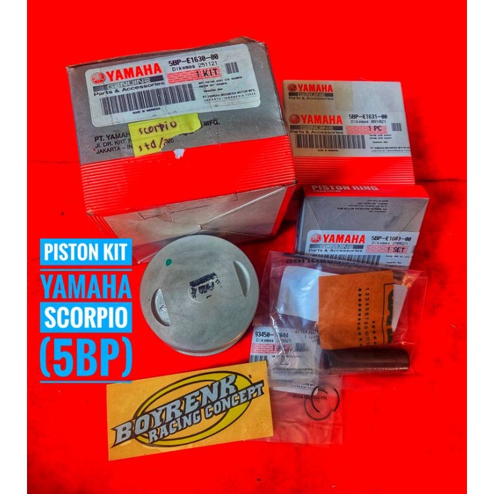 Jual PISTON SEHER SEKER KIT YMH 5BP SCORPIO STD s/d 100 ORIGINAL ORI ASLI YAMAHA YGP-BOYRENK ...