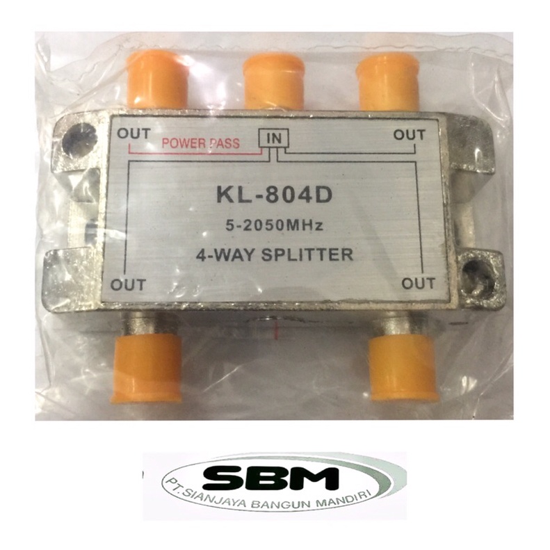 Jual SPLITTER ANTENA BESI 4 WAY | Shopee Indonesia