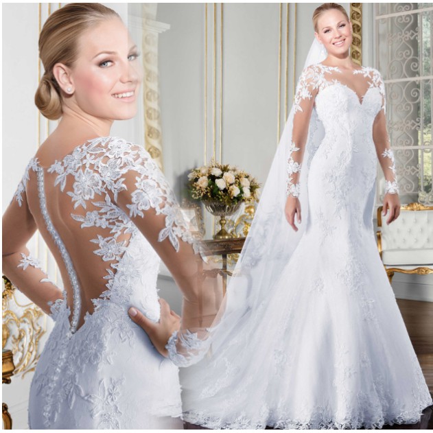 Jual gaun pengantin mermaid ekor brukat wedding gown mermaid | Shopee ...