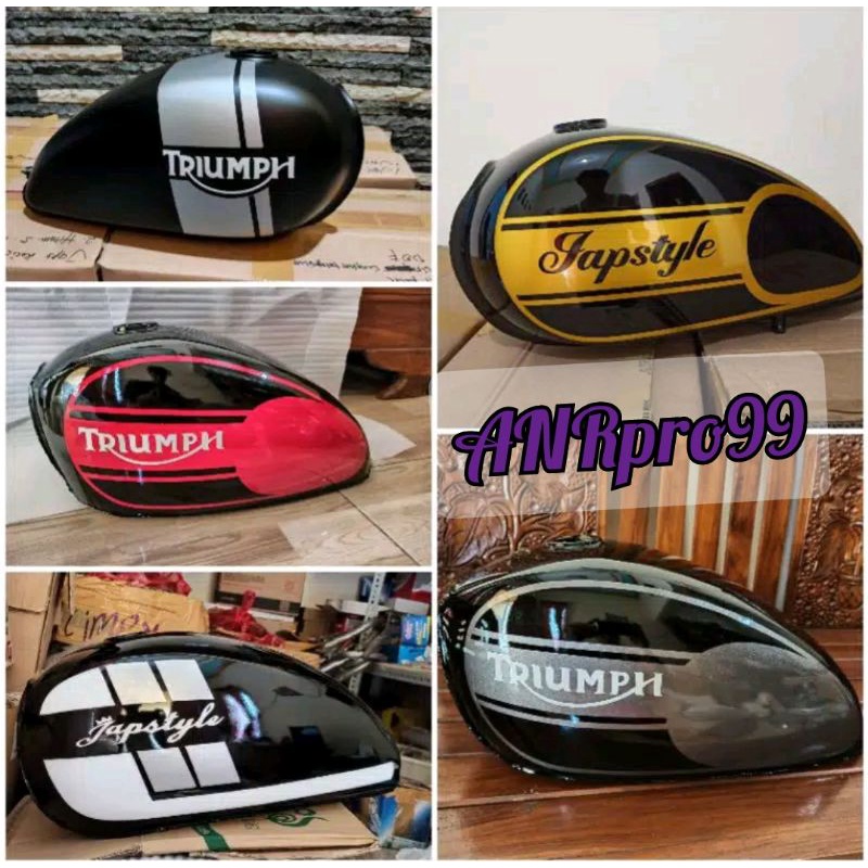Jual tangki japstyle custom all rangka besi gl tiger mp scorpio thunder ...