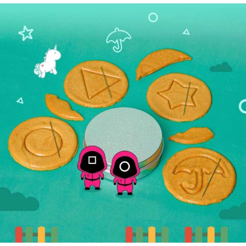 Jual Dalgona candy squid game/permen viral/permen korea | Shopee Indonesia