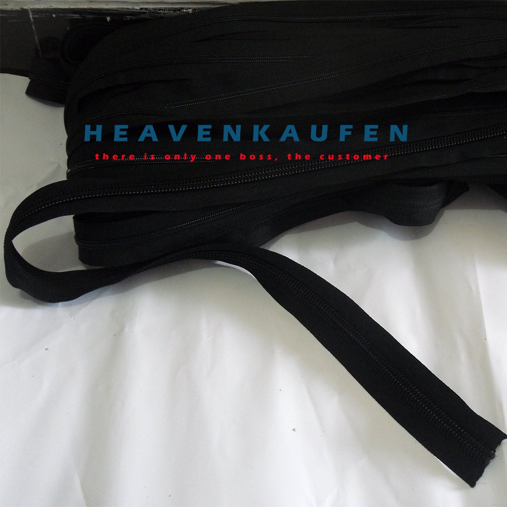 Jual Resleting/Zipper Besar Amco No 10 Hitam Meteran | Shopee Indonesia