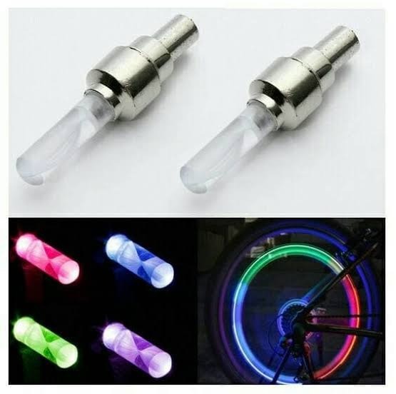 Jual COP PENTIL nyala lampu LED BAN sepeda motor kayuh pancal WARNA ...