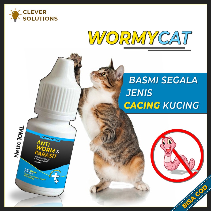 Jual WORMYCAT Obat Cacing Kucing Obat Anti Infeksi Cacing Kucing Cat ...