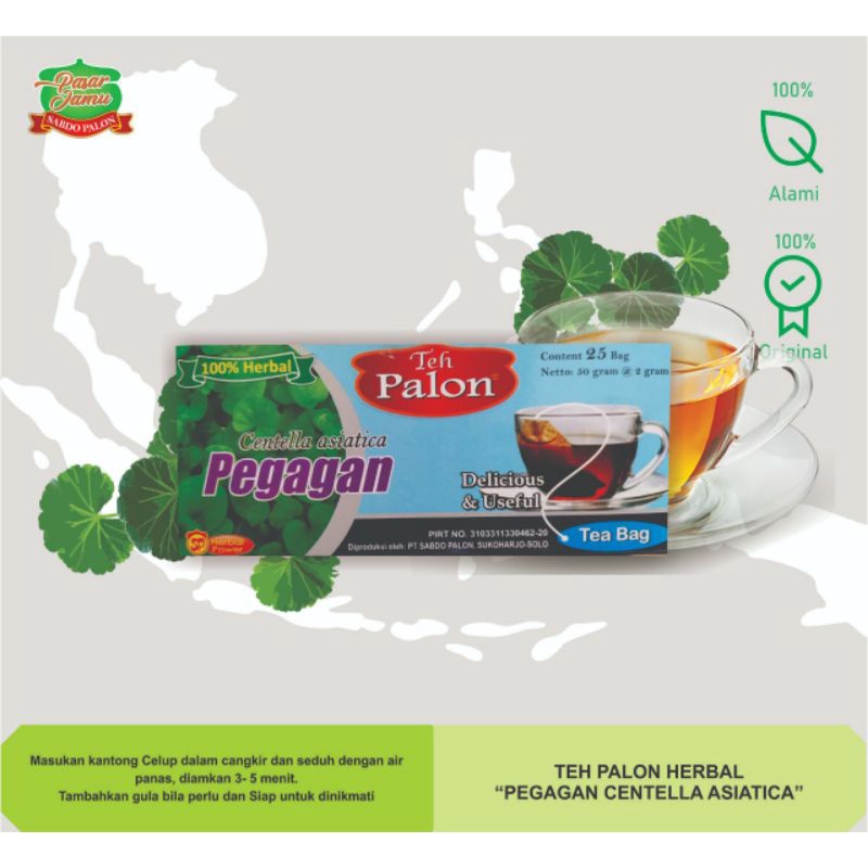 Jual TEH PALON CELUP PEGAGAN( CANTELLA ASIATICA ) | Shopee Indonesia