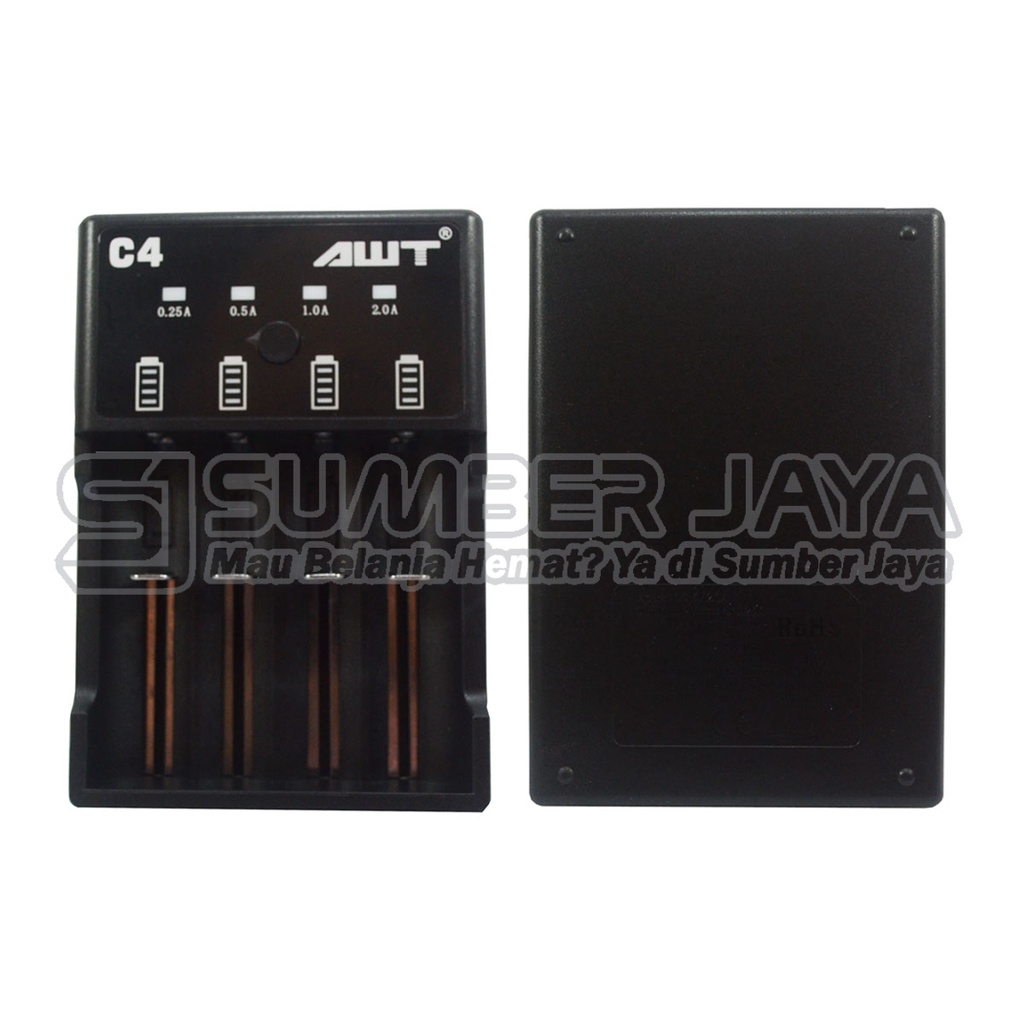 Jual Charger Baterai Vapor AWT C4 ORI Authentic | Shopee Indonesia