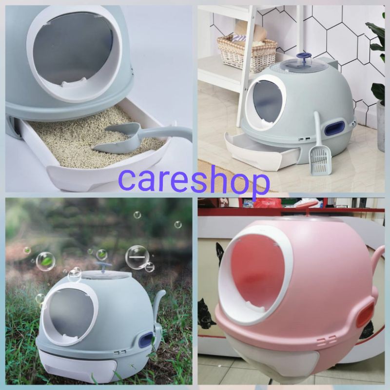 Jual Tempat Pasir Kucing Submarine Extra Jumbo Cat Litter Box / Capsule ...