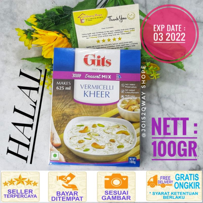 Jual Makanan India Gits Vermicelli KHEER Payasam 100gr / Dessert Mix ...