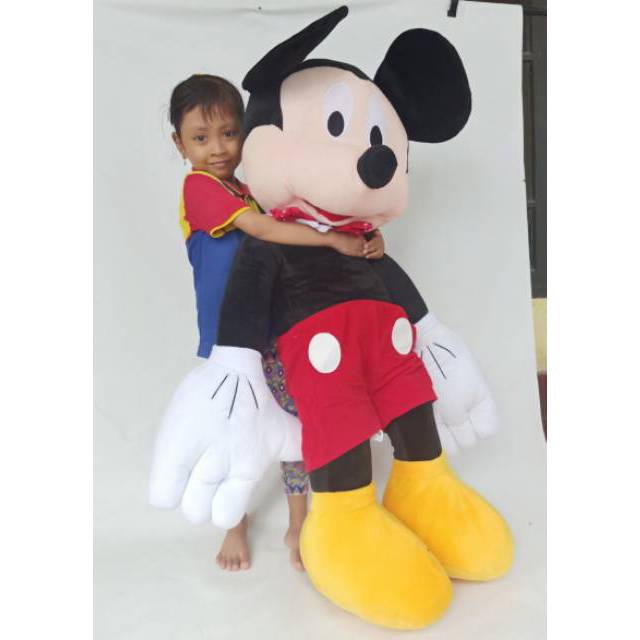 Jual Boneka Mickey Mouse Super Besar 1 Meter Super Jumbo SNI | Shopee ...