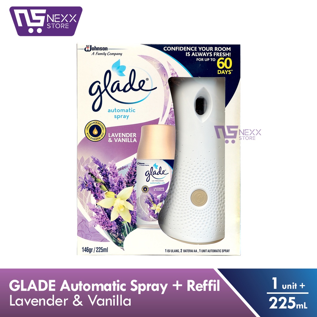 Jual Glade Matic Device ( free 1 refill ) Lavender | Shopee Indonesia