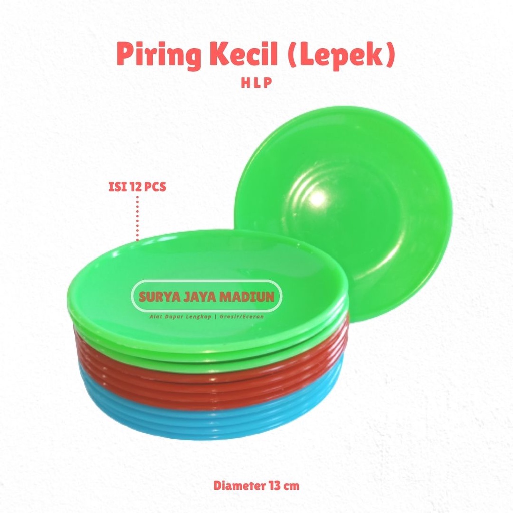 Jual Lepek Plastik Isi 12 Pcs | Piring Kecil Diameter 13 cm | Shopee ...