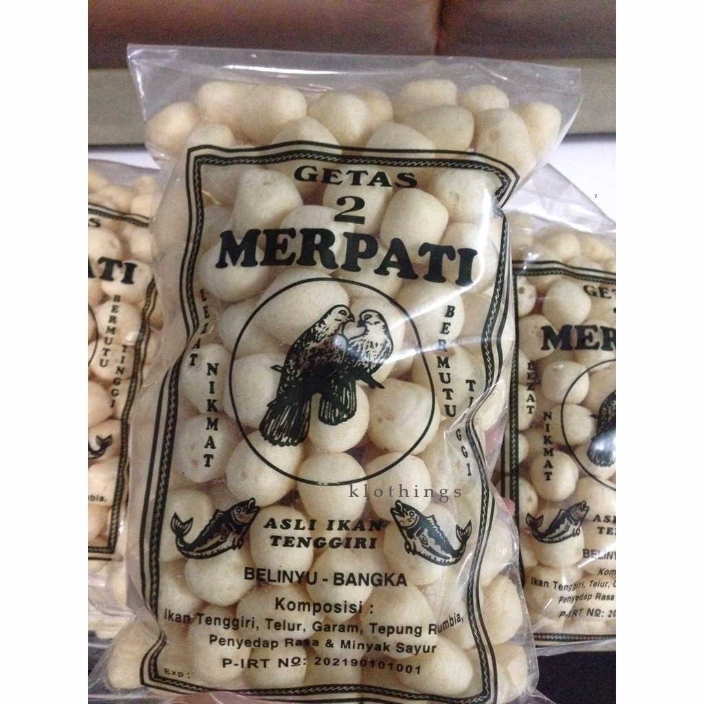 Jual Getes Cap Dua Merpati / Getas Ikan Tenggiri Kerupuk Bangka 250gr ...
