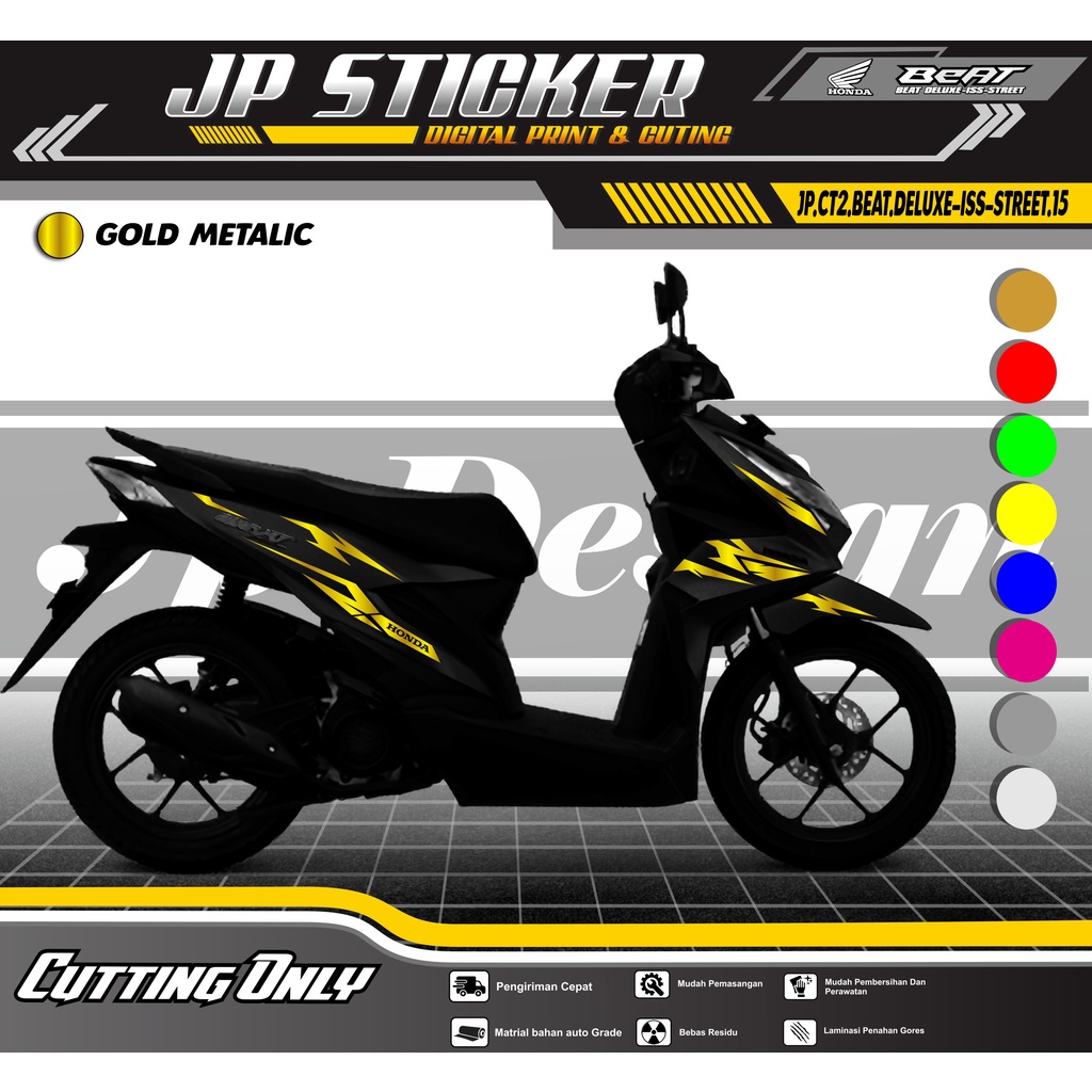 Jual Cutting BEAT DELUXE STREET ISS - Stiker Variasi Honda Beat 2020 ...