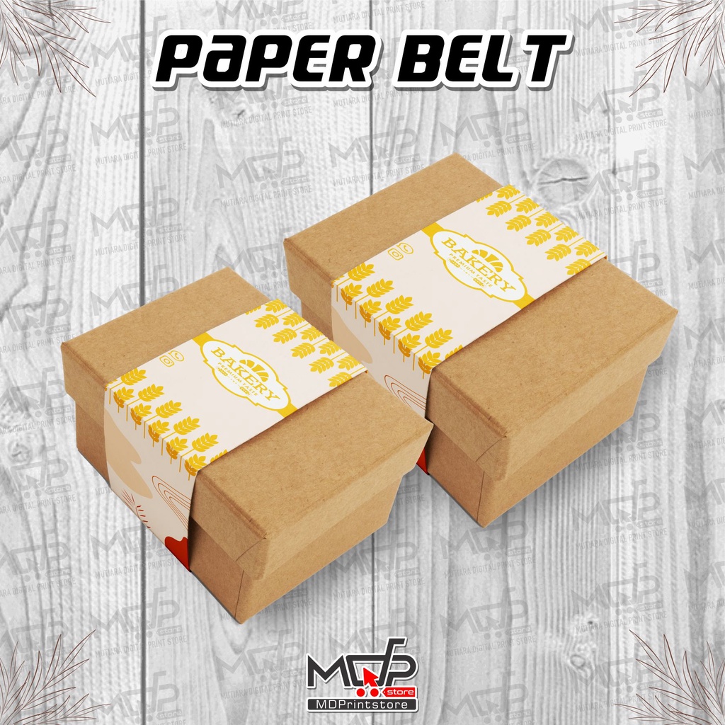 Jual PAPER BELT CUSTOM LABEL KERTAS SOUVENIR HAMPERS | Shopee Indonesia