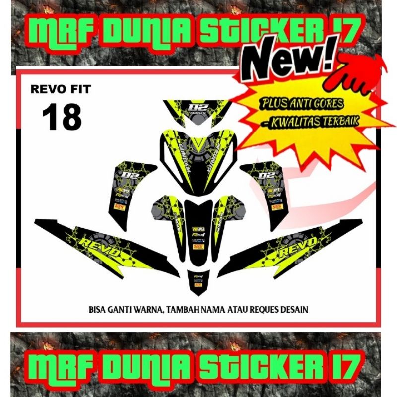 Jual Sticker decal Honda Revo Fit Full Body dekal Honda evo Fit Stiker ...