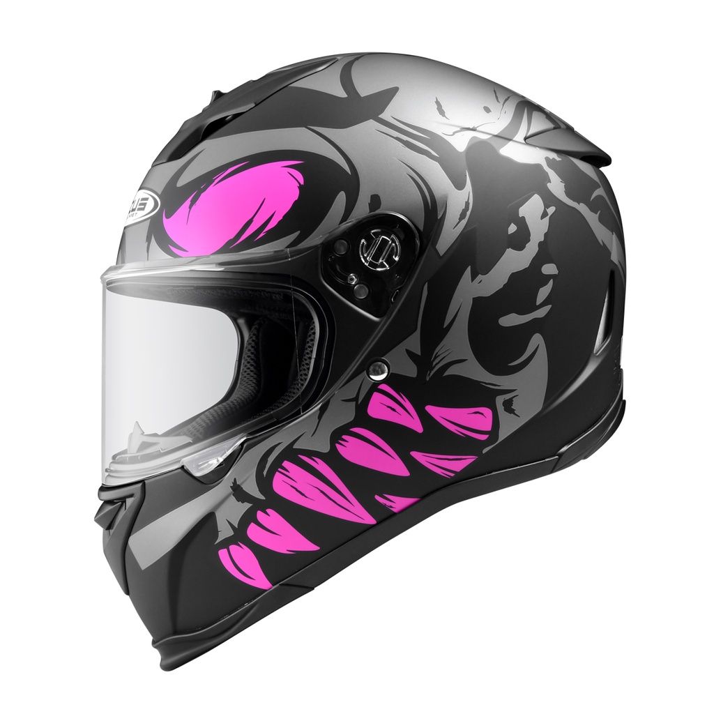 Jual ZEUS ZS 822B MBLK AN27 PINK DOFF FULL FACE SINGLE FLAT VISOR (FREE ...