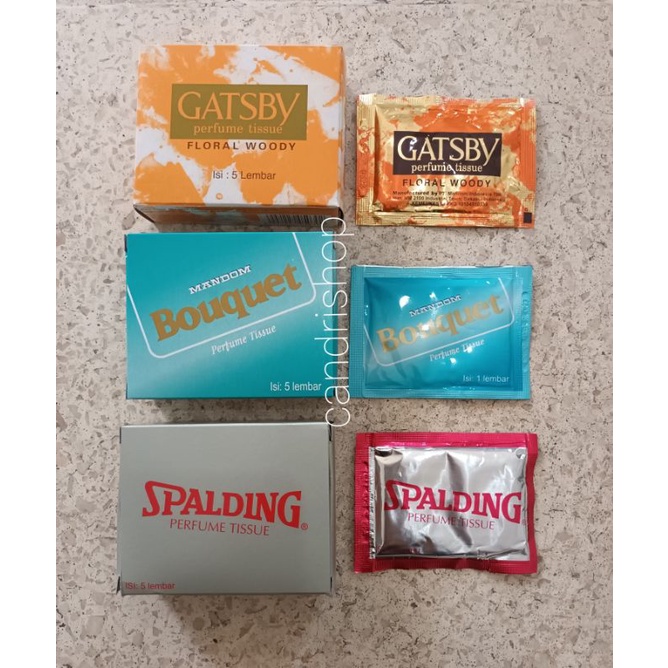 Jual MANDOM Perfume Tissue (1 pak isi 5 lbr) | 2 varian | Shopee Indonesia