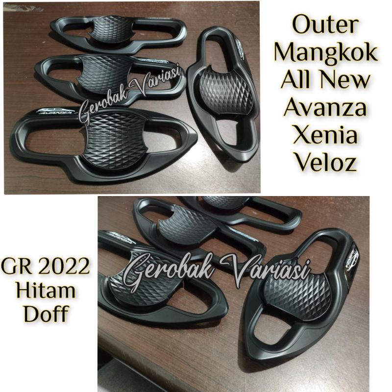 Jual Outer Mangkok Pintu Mobil All New Avanza 2022 GR Hitam Doff Logo | Shopee Indonesia